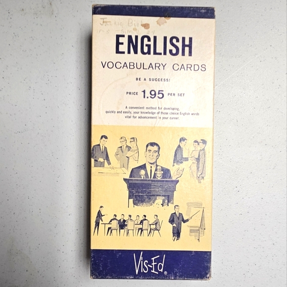 VIs Ed | Games | Vintage Vised English Vocabulary Cards | Poshmark